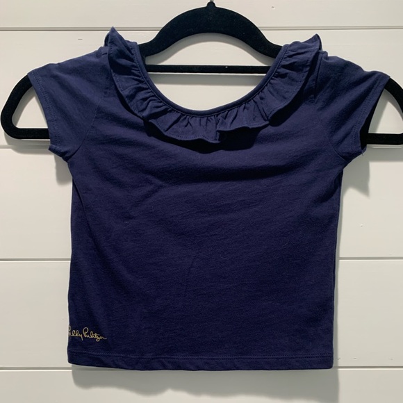 Lilly Pulitzer | Shirts & Tops | Lilly Pulitzer Navy Blue Shirt And ...